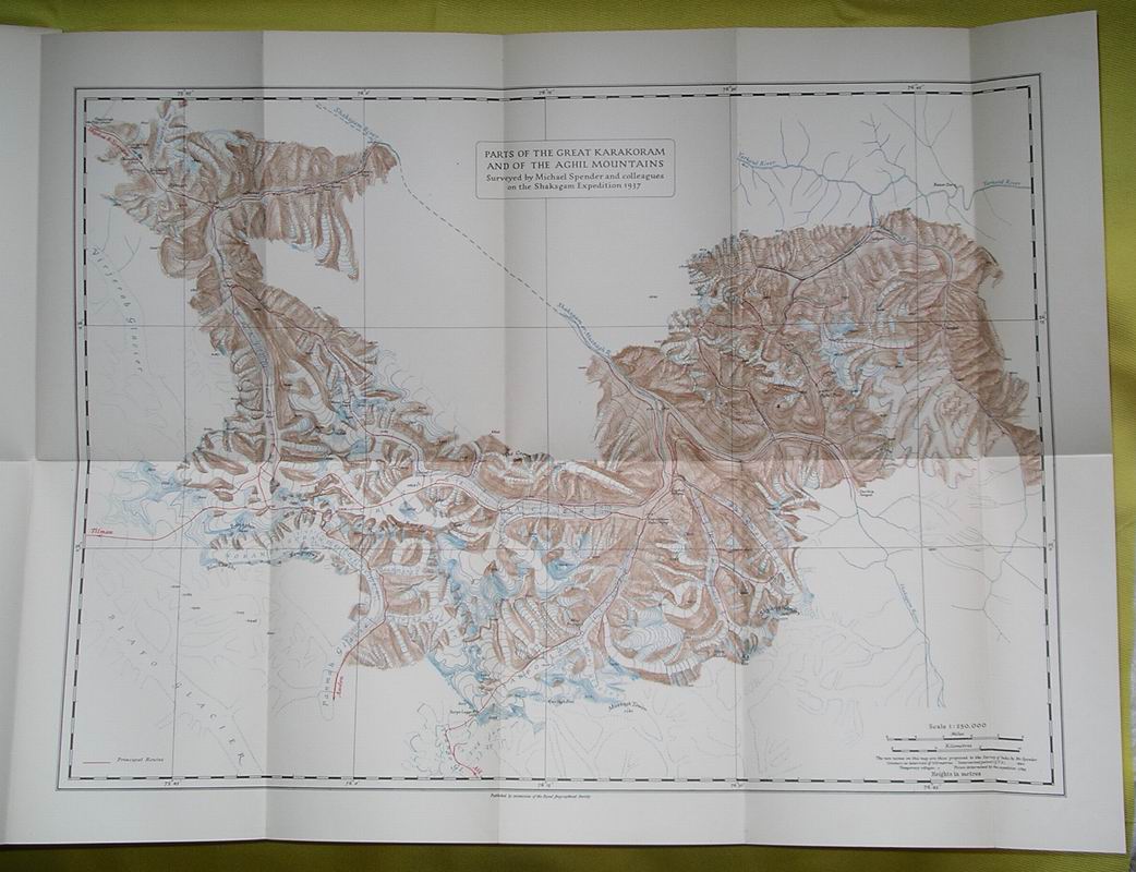 Eric Shipton BLANK ON THE MAP 1938 First Edition
